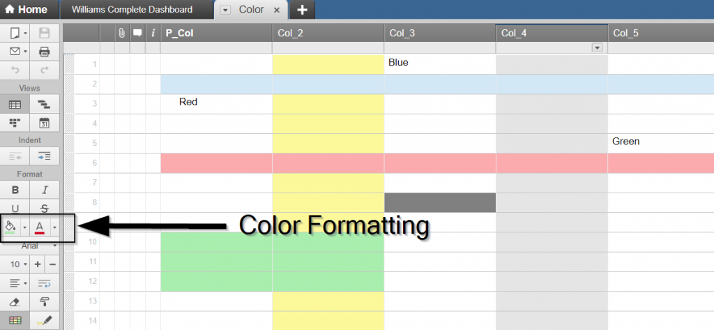 Smartsheet: I hate color (so hide them) – Ronin Global