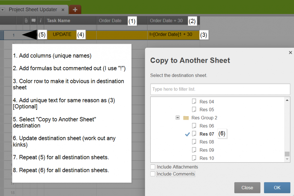 Smartsheet: Update Multiple Sheets – Ronin Global